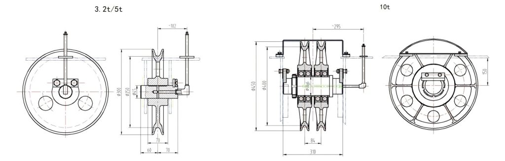 Crane pulley block - Overhead crane pulley-Rolled pulley-Crane Parts ...