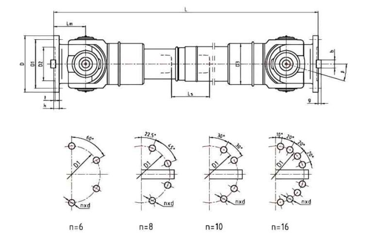 Cardan Shaft Coupling - Universal Joint Coupling-Shaft couplings-Crane ...