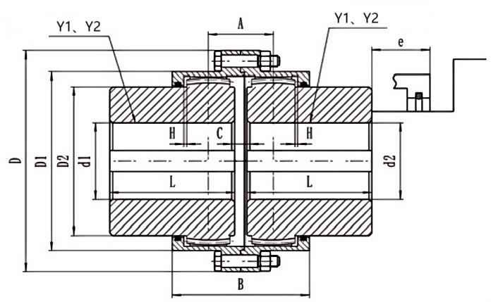 Drum gear coupling - Crane gear couplings-Gear coupling-Crane Parts ...