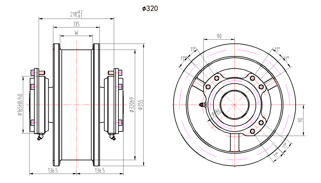 European crane wheel - FEM standard crane wheel-crane Wheel-Crane Parts ...