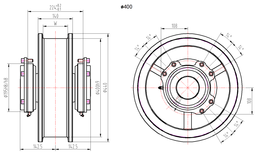 European crane wheel - FEM standard crane wheel-crane Wheel-Crane Parts ...