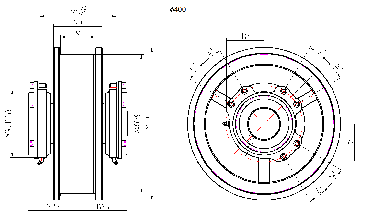 European crane wheel - FEM standard crane wheel-crane Wheel-Crane Parts ...