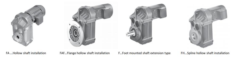 F Series Gear Motor - F series three-in-one reducer- Crane Parts ...