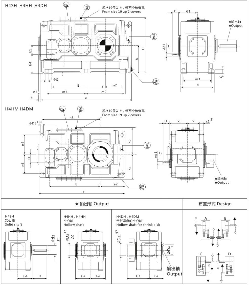 H series gearbox -Crane Gearbox -H series Reducer-Crane Parts Manufacturer