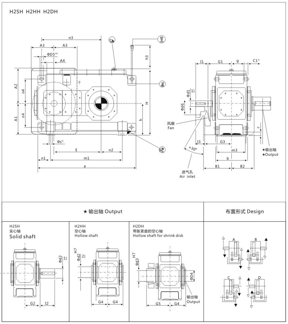 H series gearbox -Crane Gearbox -H series Reducer-Crane Parts Manufacturer