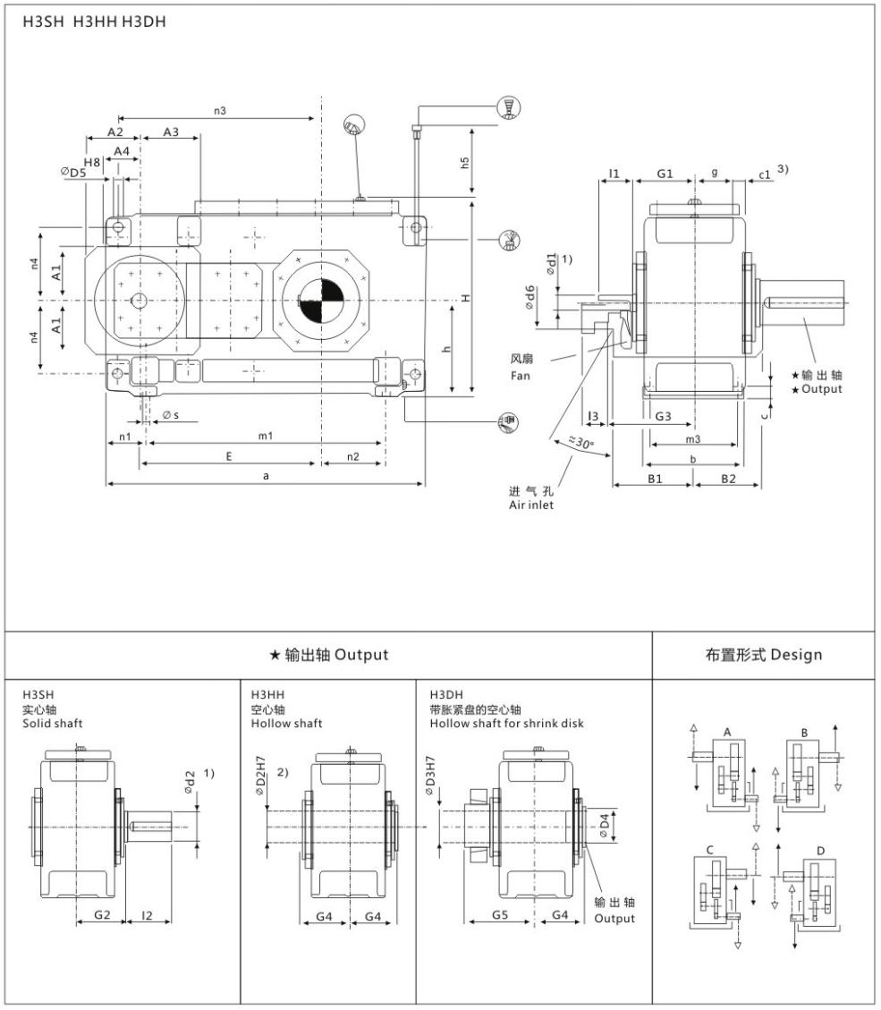 H series gearbox -Crane Gearbox -H series Reducer-Crane Parts Manufacturer